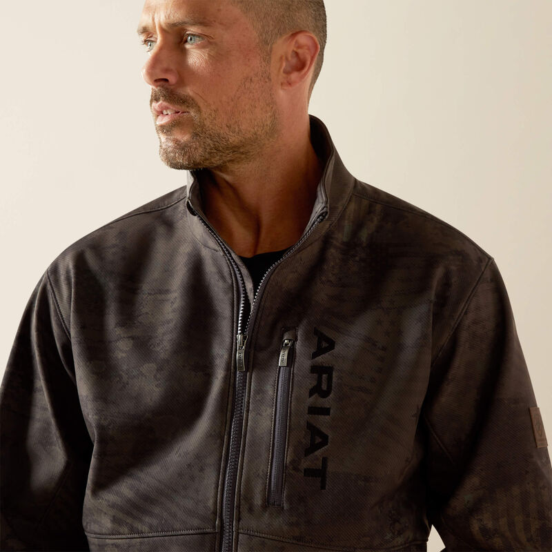 Men's Ariat Patriot Flag Softshell Jacket #10062592 | High Country ...
