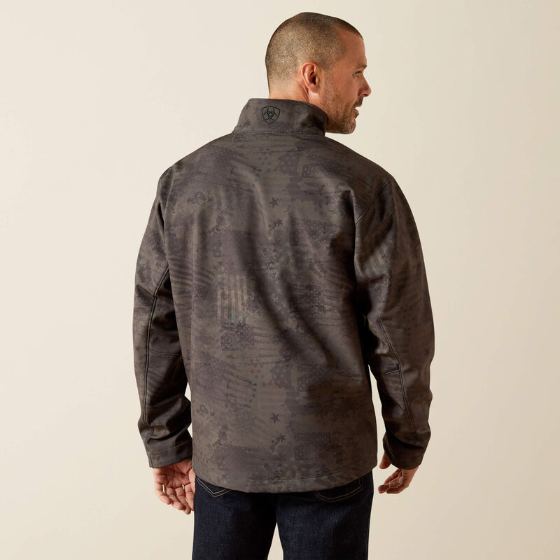 Men's Ariat Patriot Flag Softshell Jacket #10062592 | High Country ...