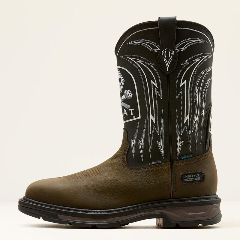 Men's Ariat WorkHog XT Bolt Skull Waterproof Carbon Toe Work Boot #100 ...