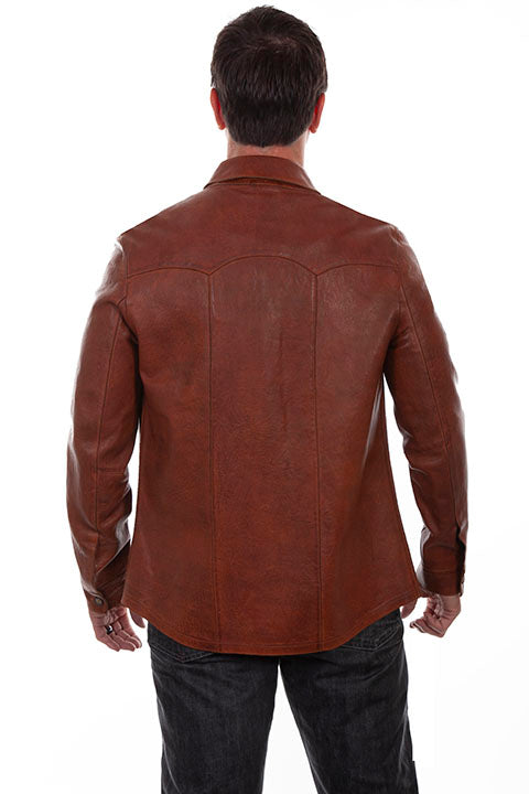 Men's Scully Leather Shirt Jacket #1044 | High Country Western Wear