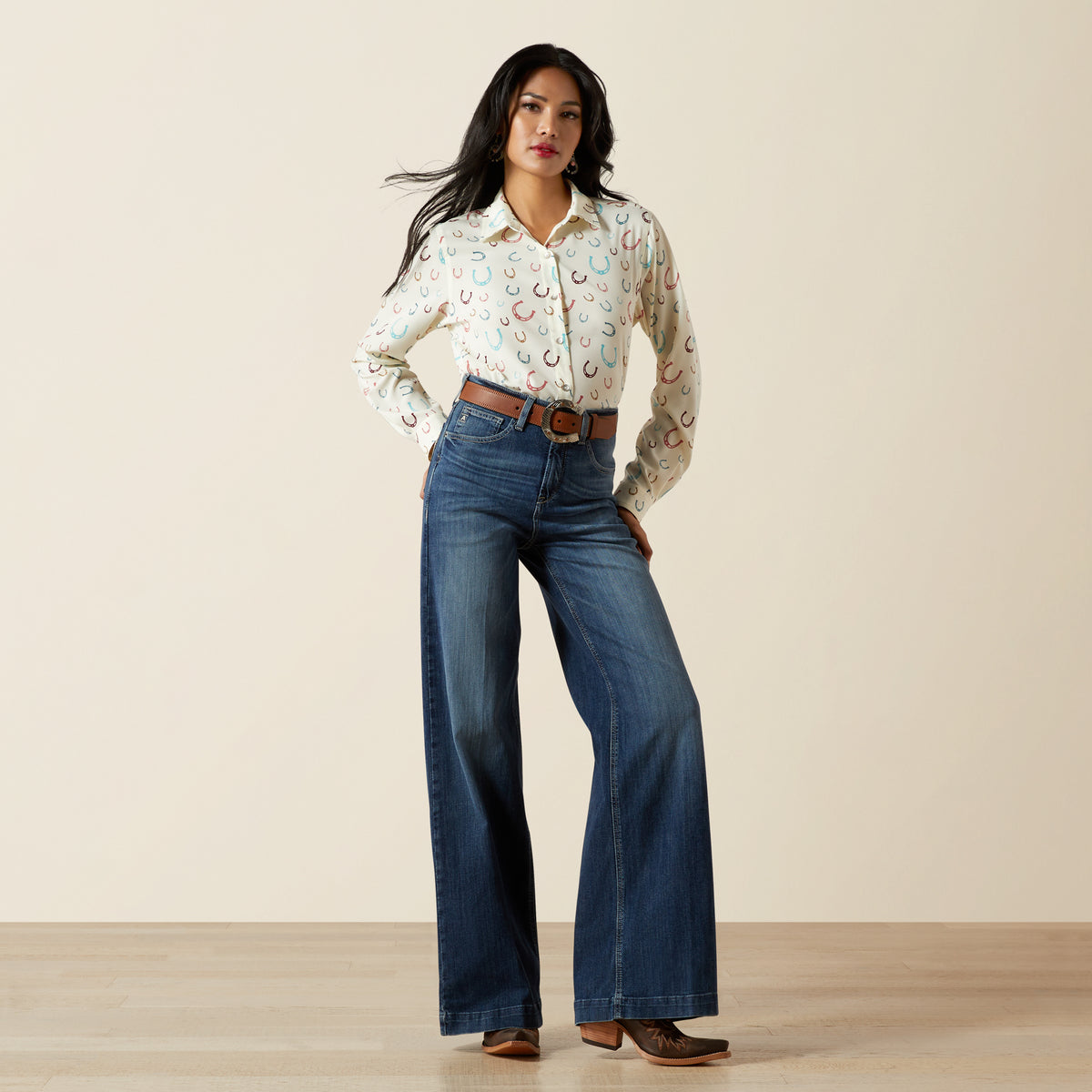 Women's Ariat Ultra High Rise Rosalie Wide Leg Jean #10061724 | High ...