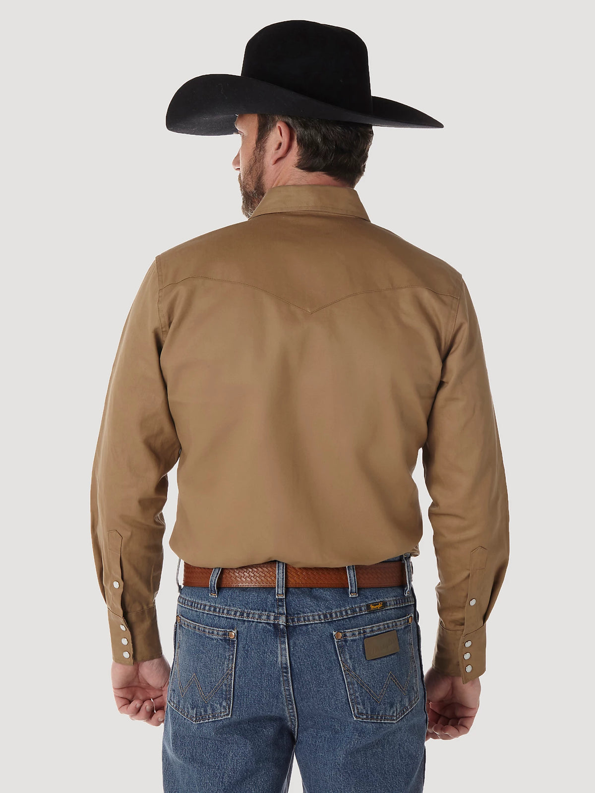 Men's Wrangler Authentic Cowboy Cut Snap Front Work Shirt #MS71519X (B ...
