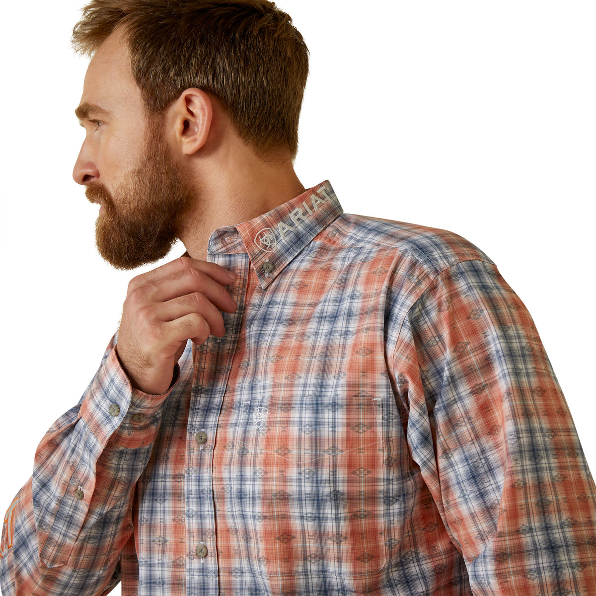 Men's Ariat Team Damion Classic Fit Button Down Shirt #10044910X-C ...