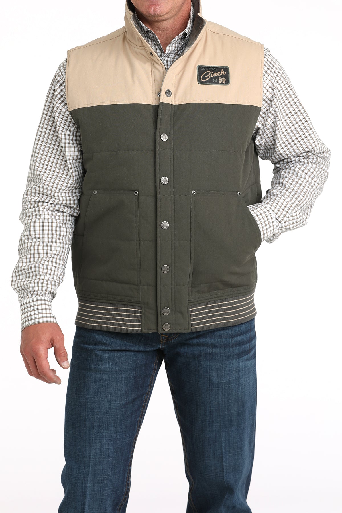 Men's Cinch Reversible Vest #MWV1910002 | High Country Western Wear