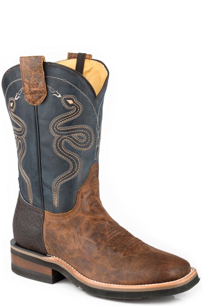 Men's Roper Concealed Carry System Snakebite Western Boot #09-020-8253 ...