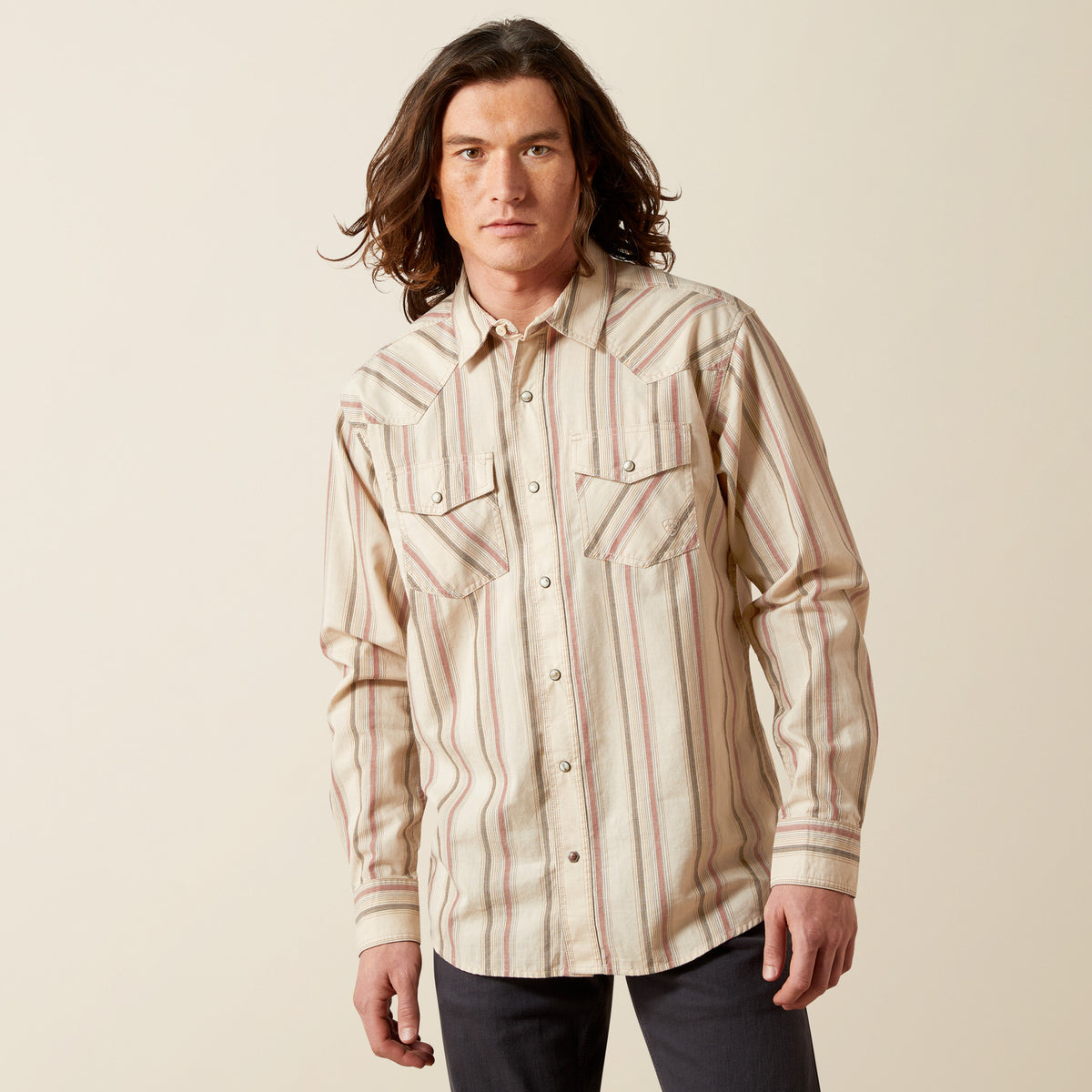 Men's Ariat Hines Retro Fit Snap Front Shirt #10065757 | High Country ...