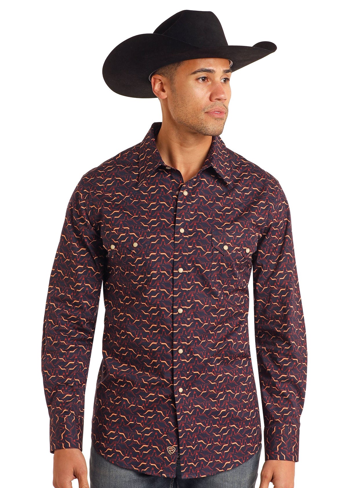 Men's Rock & Roll Cowboy Snap Front Shirt #BMN2S05458-C | High Country ...